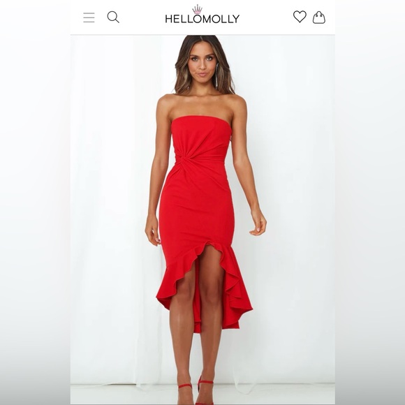 Hello Molly | Dresses | Hello Molly Red Cocktail Dress | Poshmark